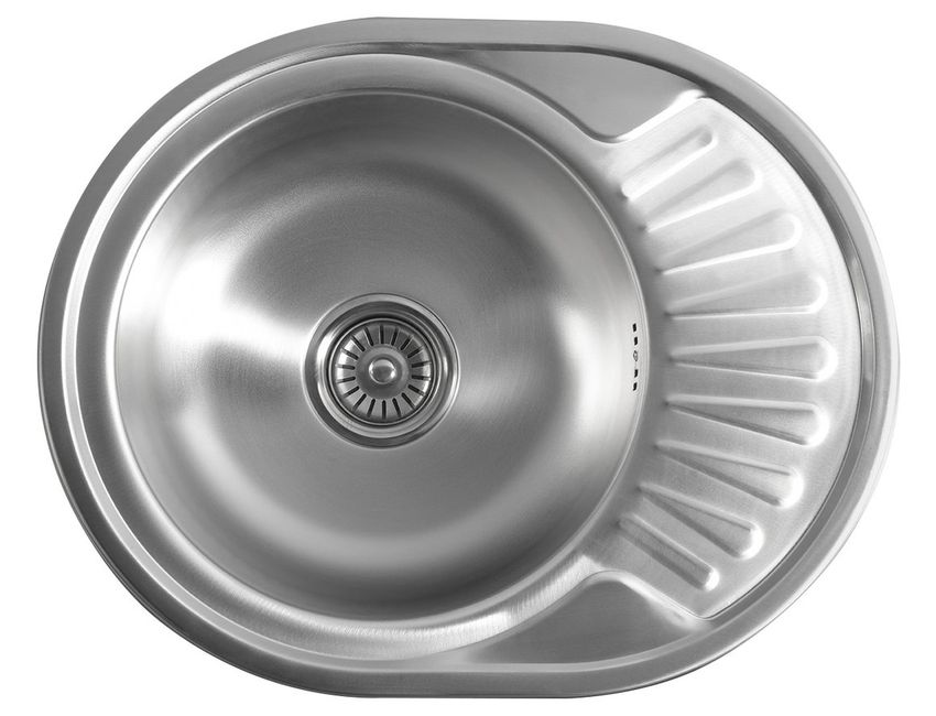 RVS inbouw spoelbak met afdruiprek 57x18x45 cm Megadump, dé ...