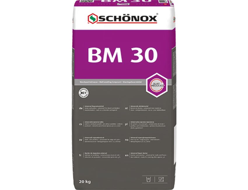 Schonox bm 30 618570 universele uitvlakmortel 20 kg. Megadump, dé ...